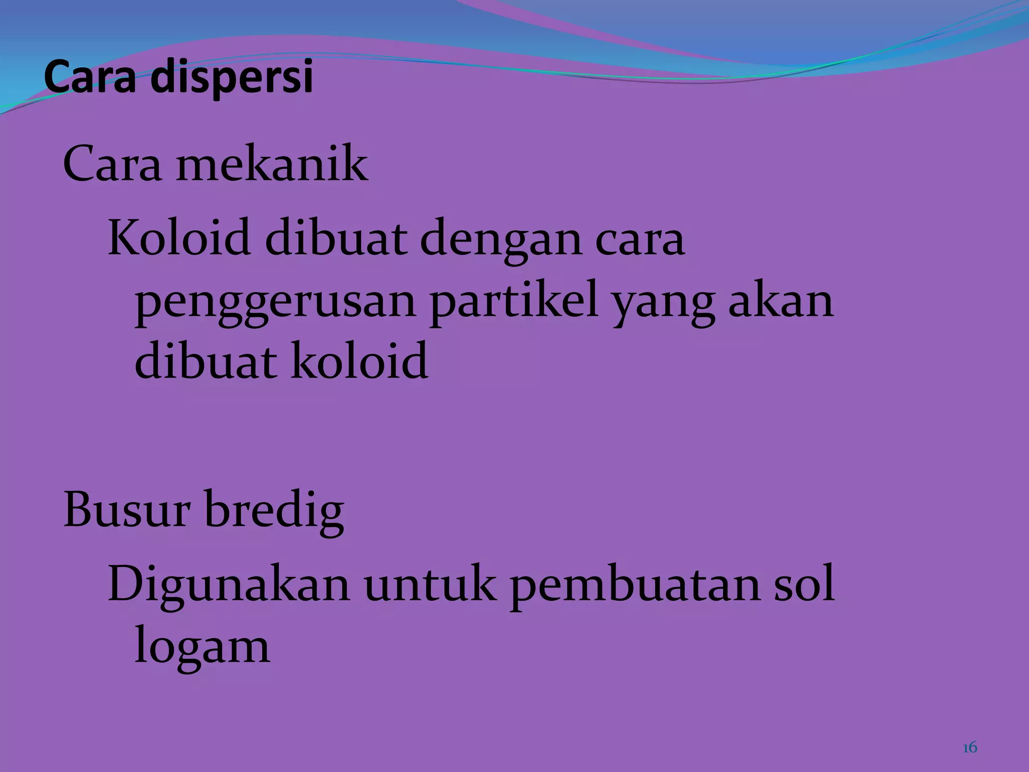 sistem koloid | PPTX