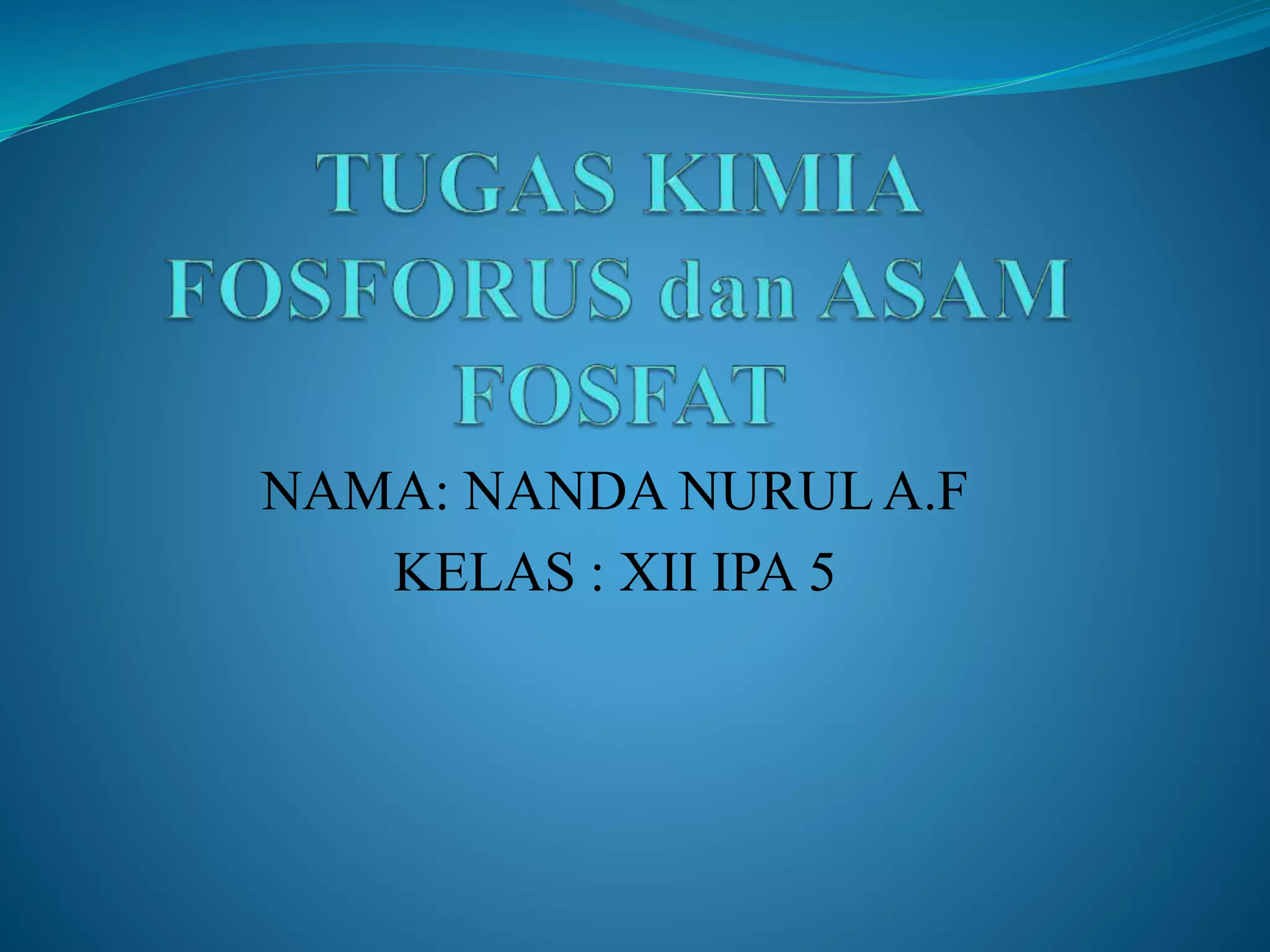 Tugas kimia fosforus dan asam sulfat | PPTX