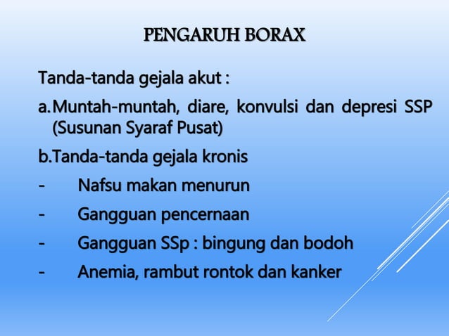 BORAX DAN SULFAT | PPTX