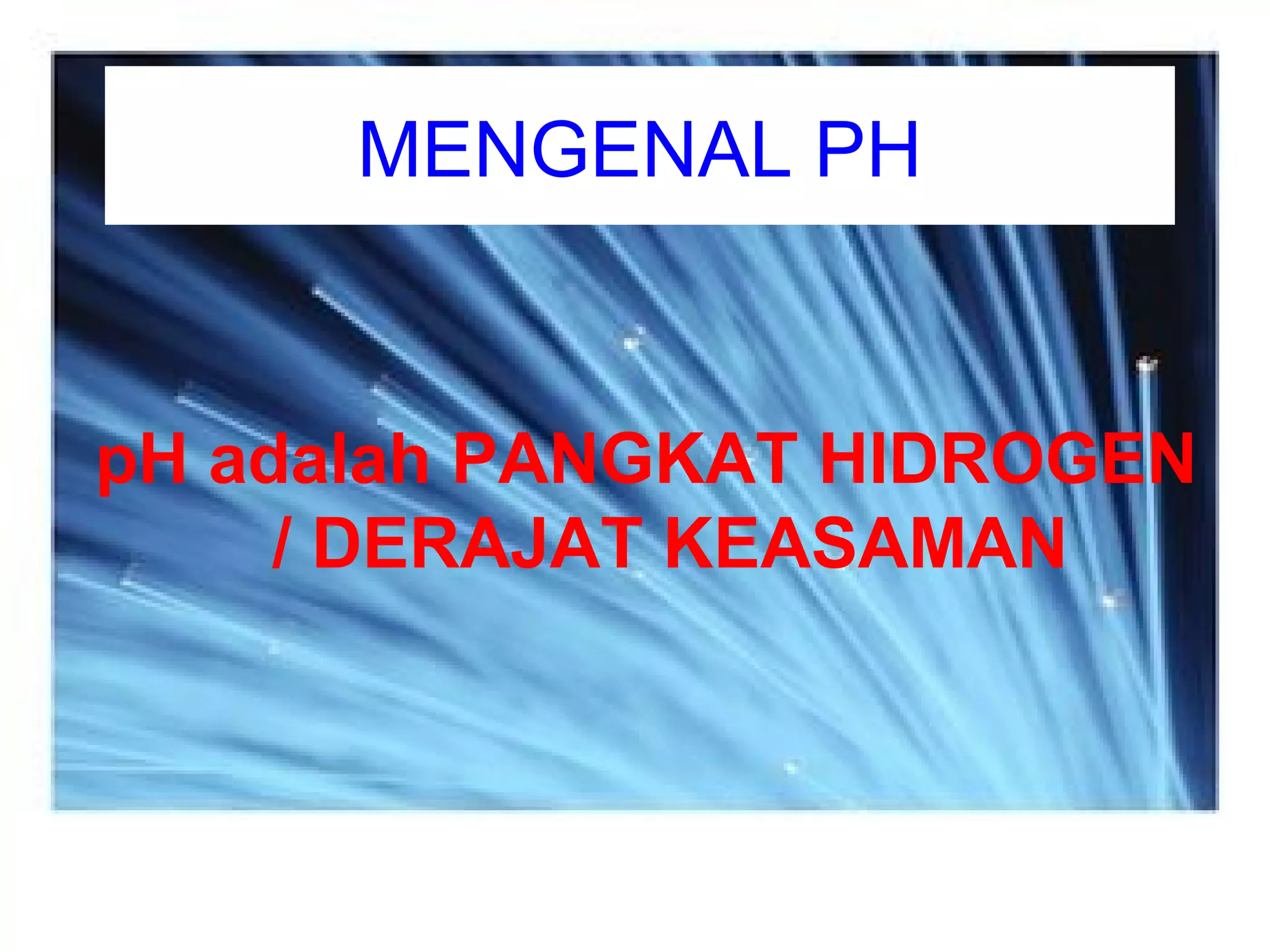 Chemistry for XI grade - pH | PPT