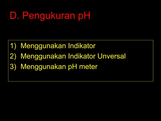 Chemistry for XI grade - pH | PPT