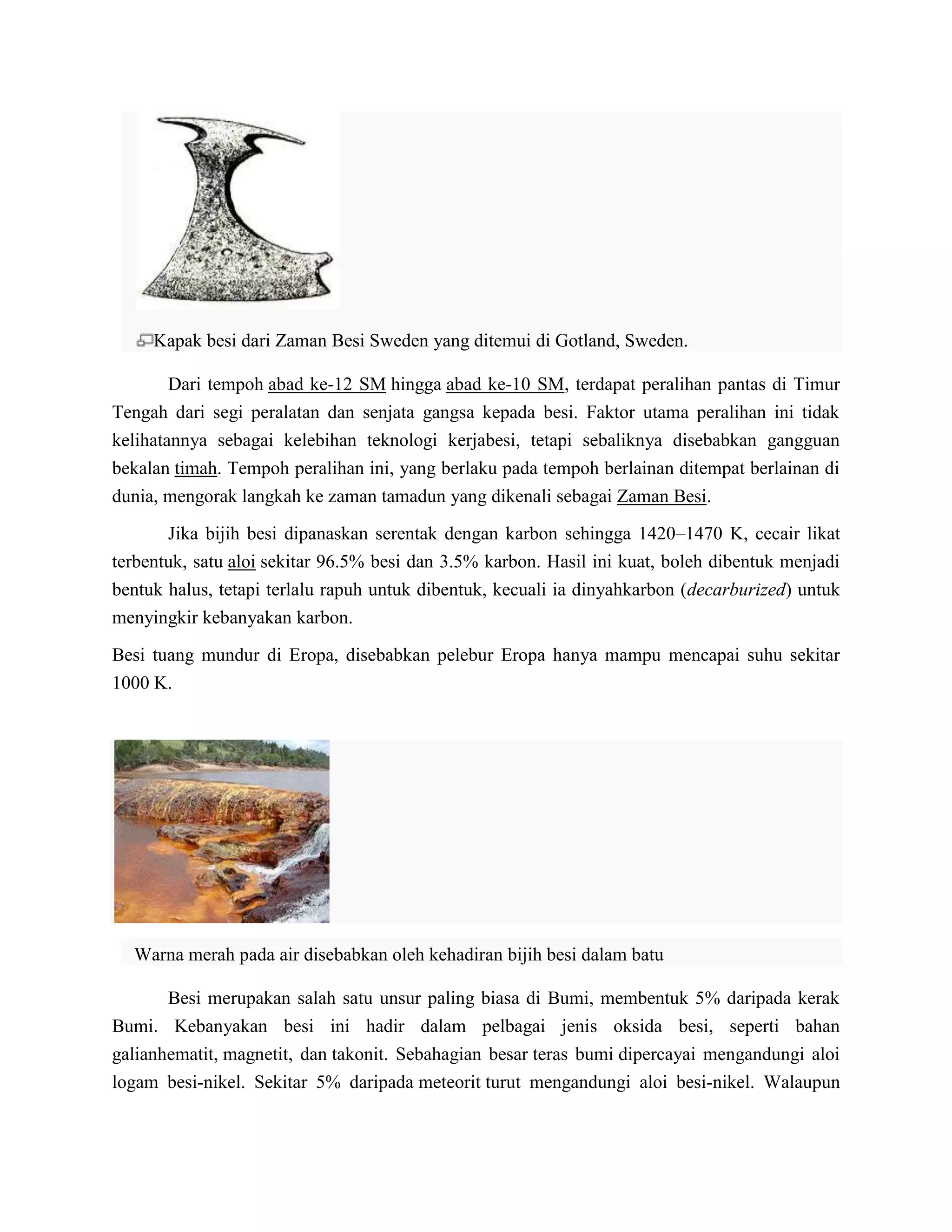 Tugas kimia dasar 1 ( besi ( fe ) ) part 3 | DOCX