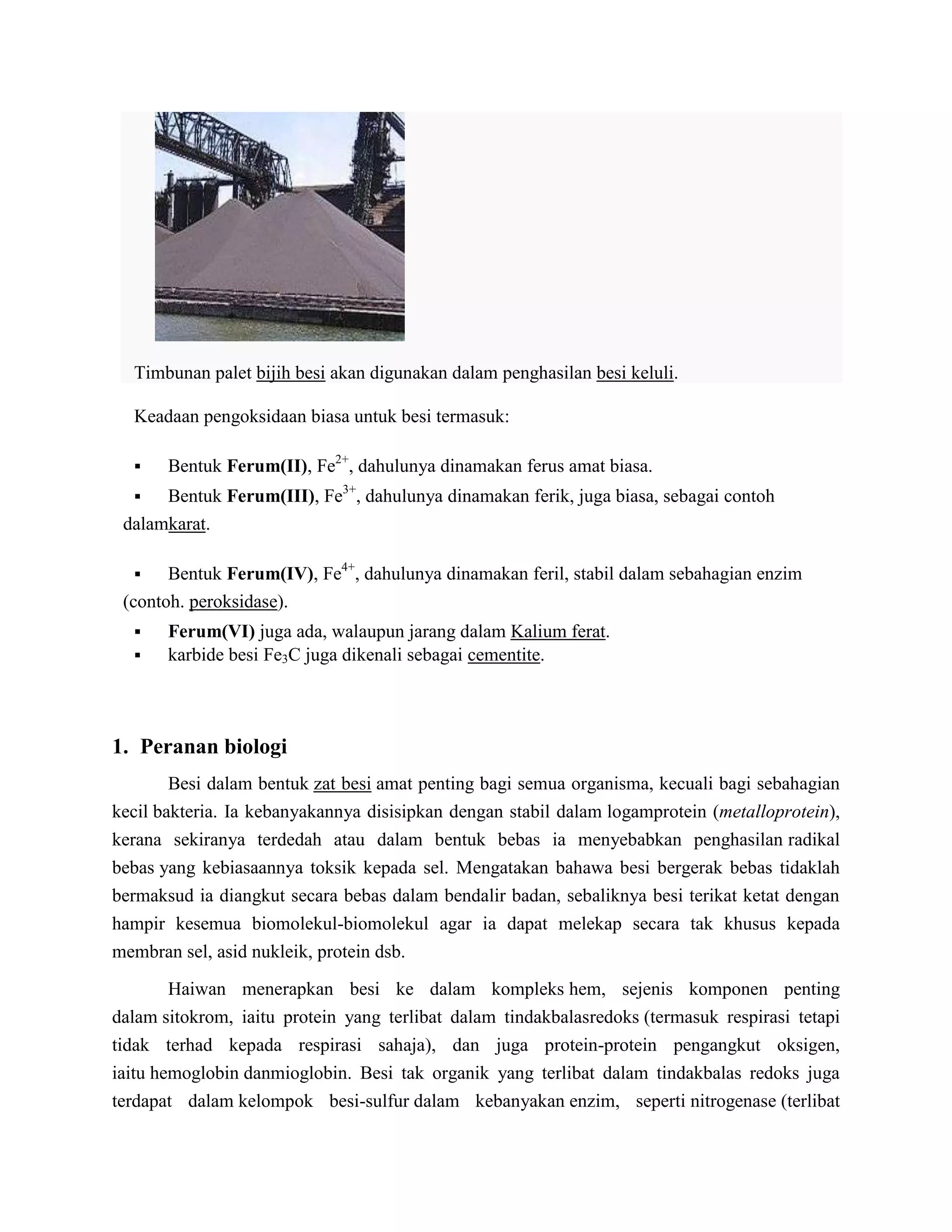 Tugas kimia dasar 1 ( besi ( fe ) ) part 3 | DOCX