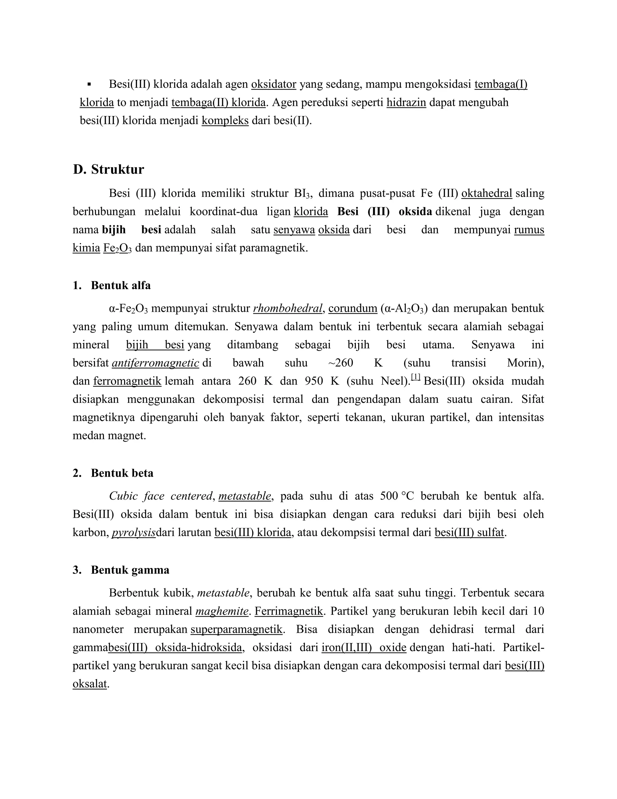 Tugas kimia dasar 1 ( besi ( fe ) ) part 3 | DOCX