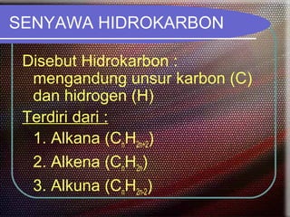 SENYAWA HIDROKARBON | PPT
