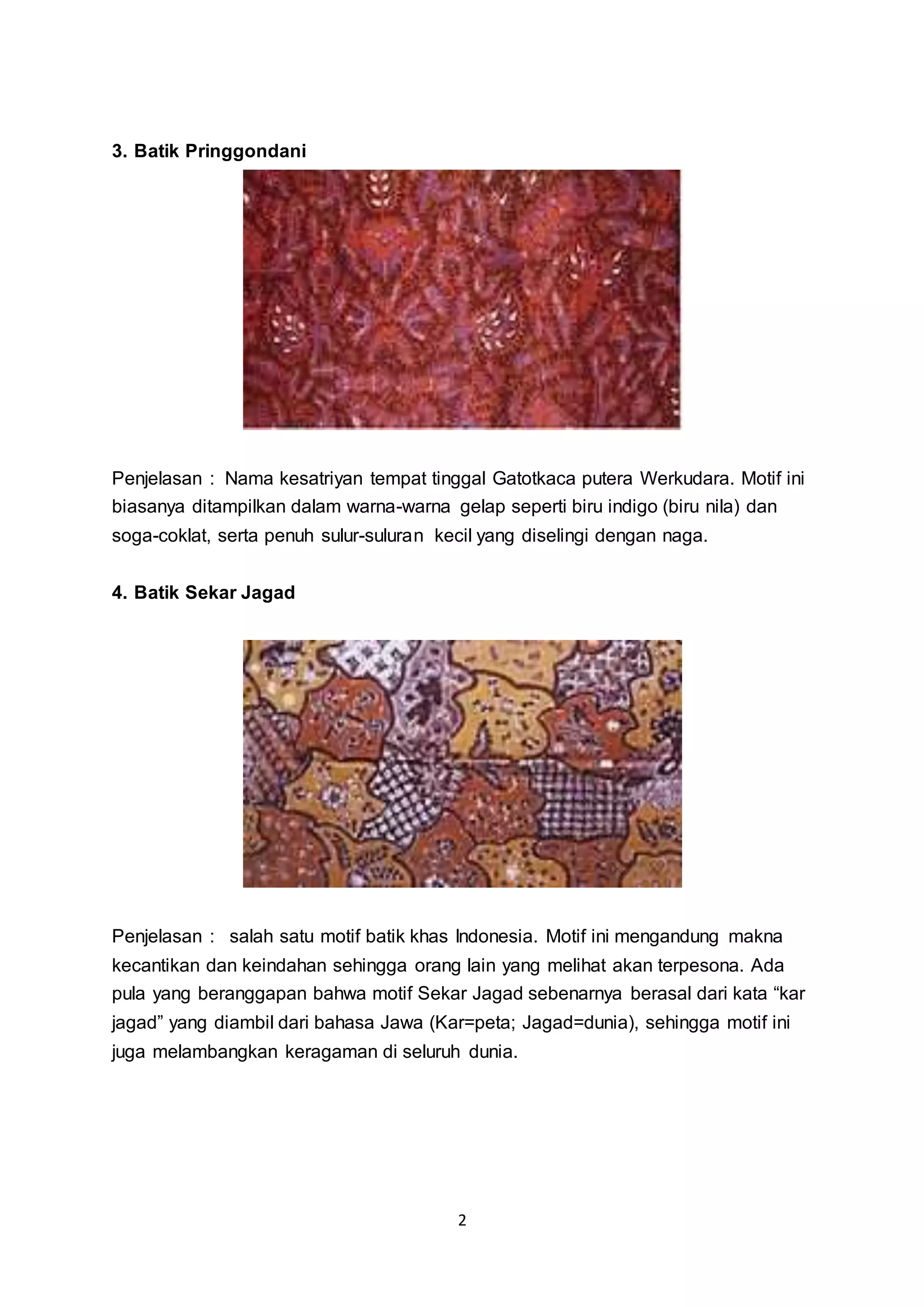 Tugas kliping batik indonesia | DOCX
