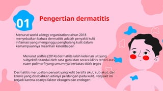 ppt kmb luka bakar dan dermatitis tugas kelompok | PPTX