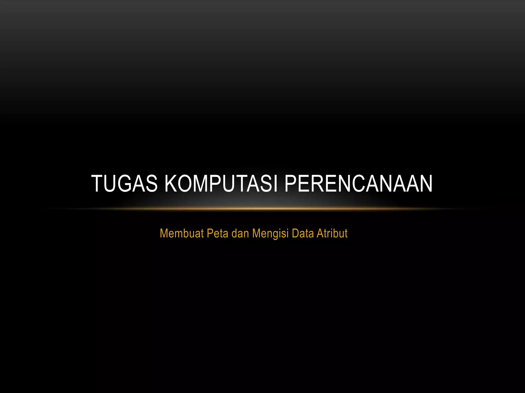 Tugas komputasi perencanaan ppt | PPTX