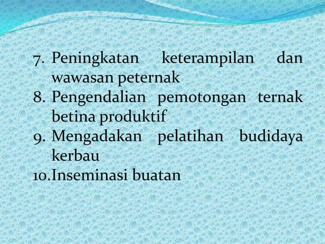 Tugas konservasi kerbau belang | PPTX