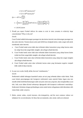 Tugas kristalografi dan difraksi | PDF