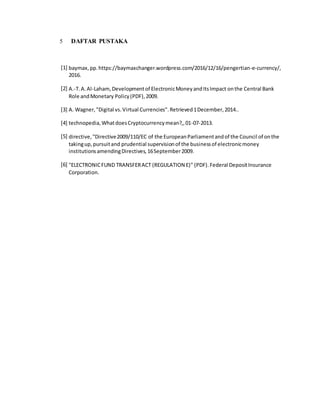 TUGAS KSI E-CURRENCY | PDF