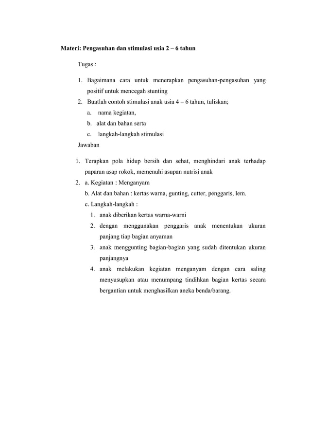 Diklat stunting | PDF