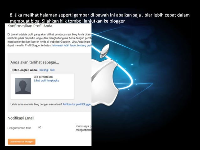Tugas langkah langkah membuat blogger | PPT