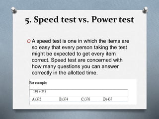 TYPES AND USES OF LANGUAGE TESTING & NORM-REFERENCED TEST AND CRITERION ...