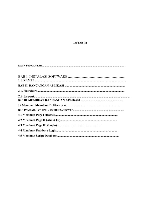 Tugas laporan proyek aplikasi | PDF