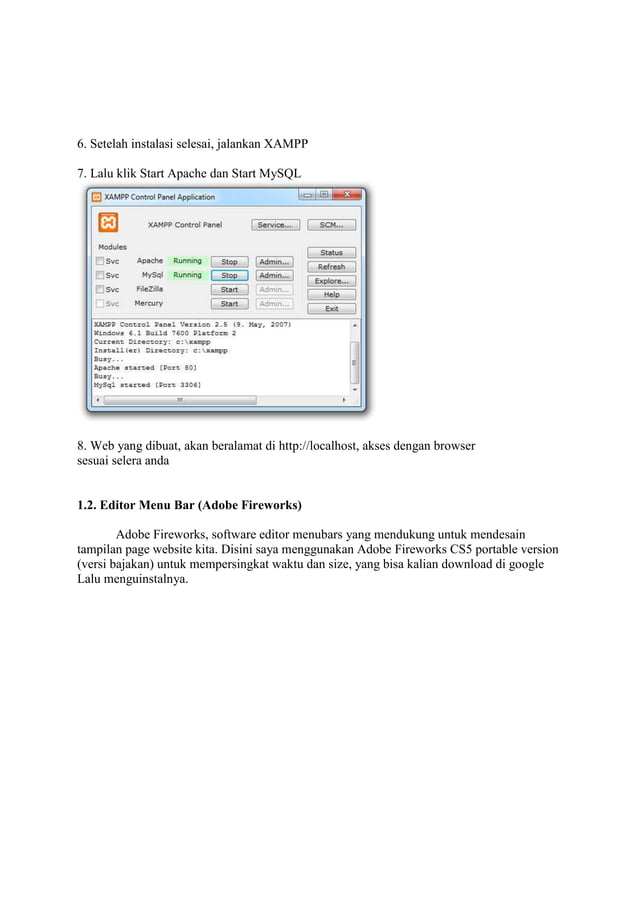 Tugas laporan proyek aplikasi | PDF