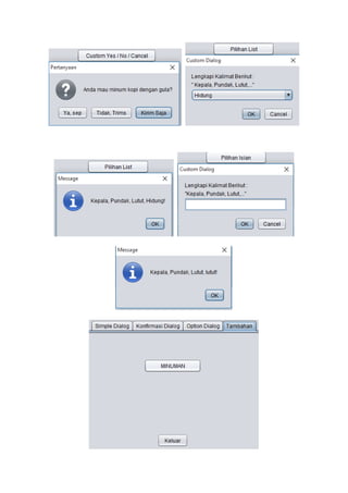 Tugas laporan uas pbo | PDF