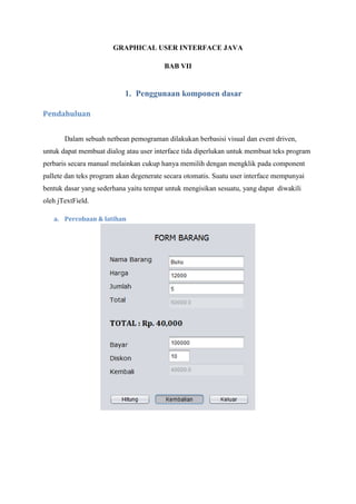 Tugas laporan uas pbo | PDF