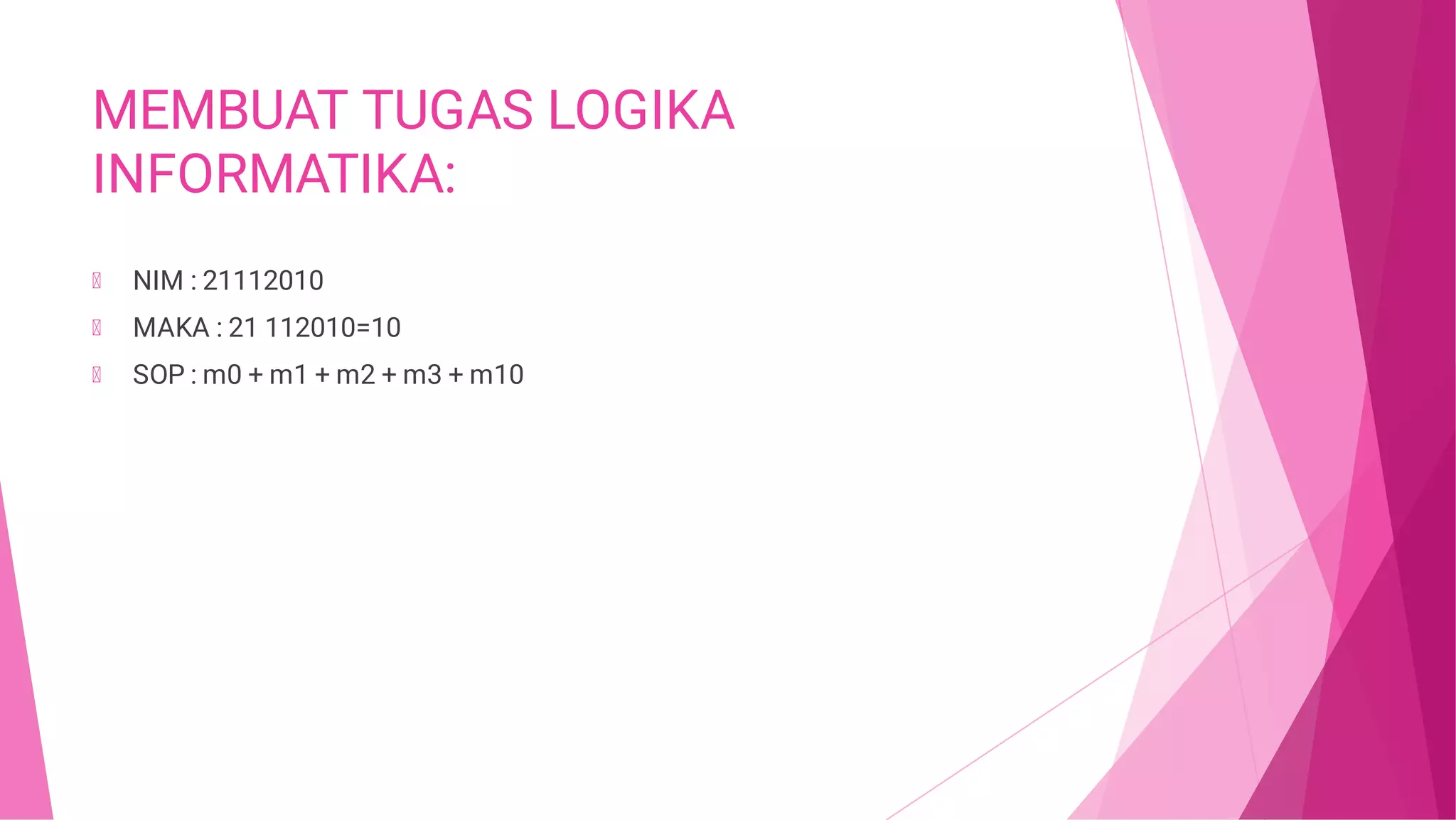 Tugas logika informatika | PDF
