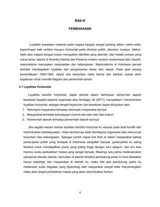 Loyalitas Vertikal dan Horizontal | DOCX