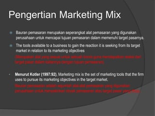 marketing bauran tentang manajemen pemasaran | PPT