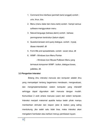 Interaksi Manusia dan Komputer | PDF