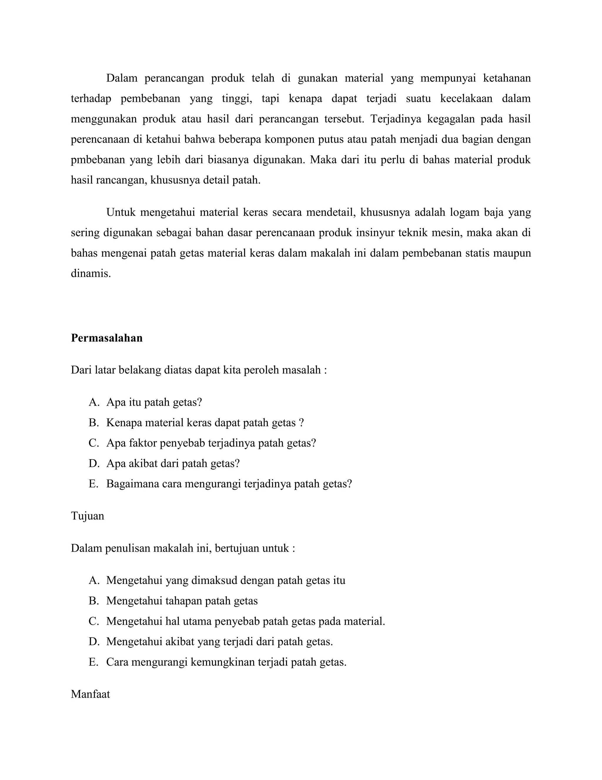 Analisis Perpatahan Getas (Cleavage Fracture Of Analysis) Dengan Metode ...