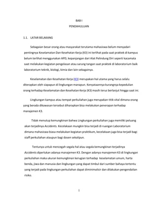 Tugas makalah k3 | PDF