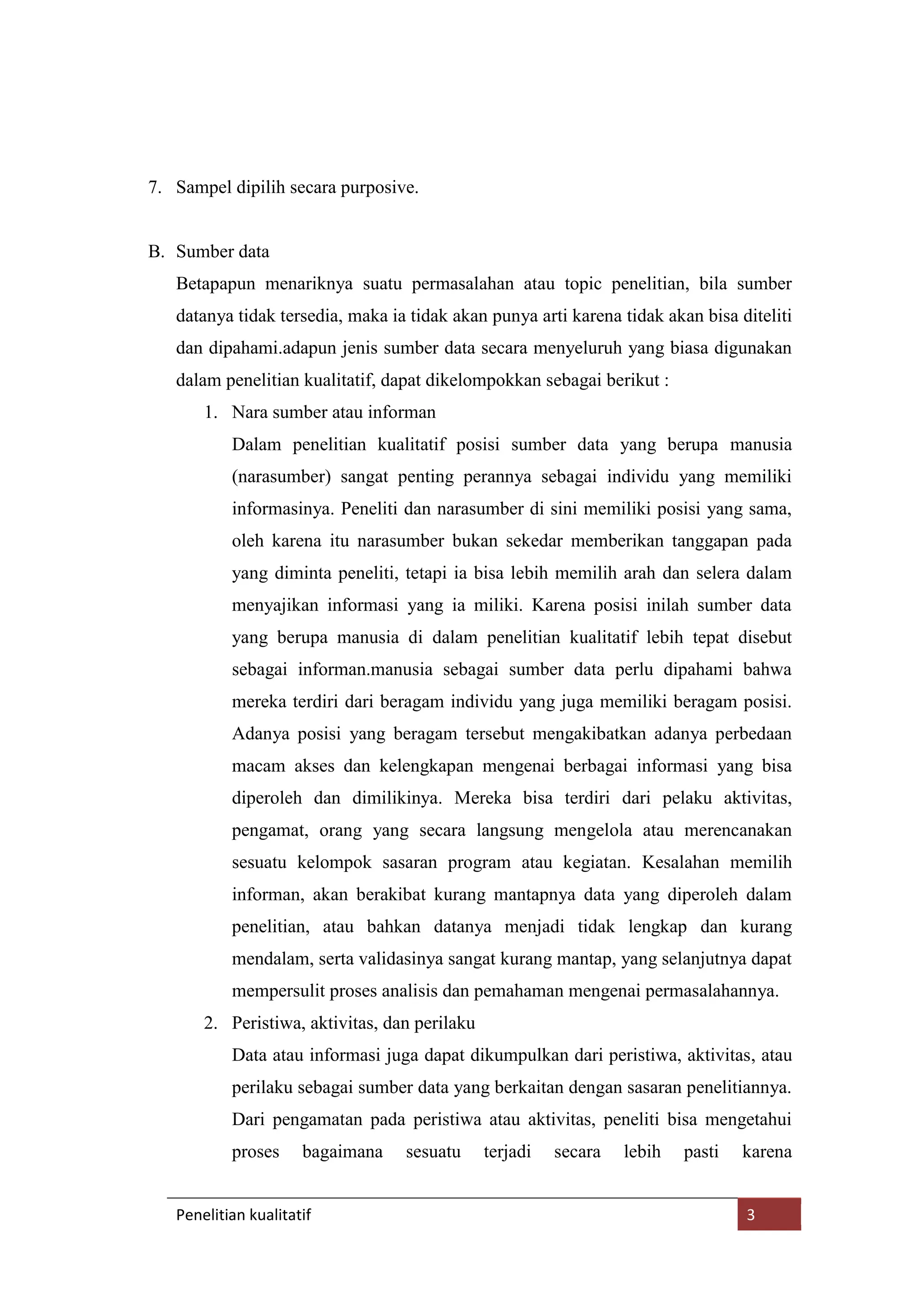 Tugas makalah kualitatif | DOCX