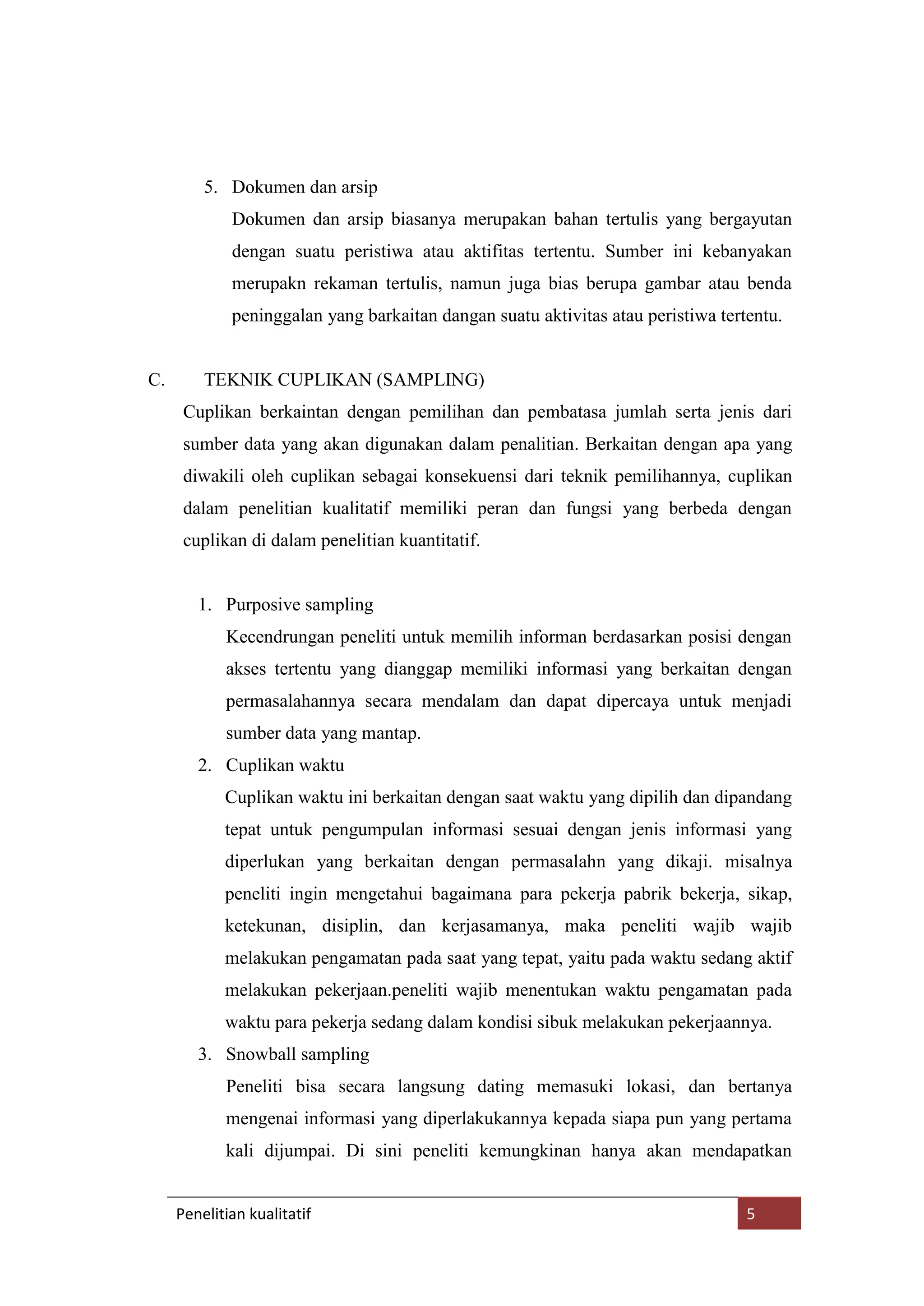 Tugas makalah kualitatif | DOCX