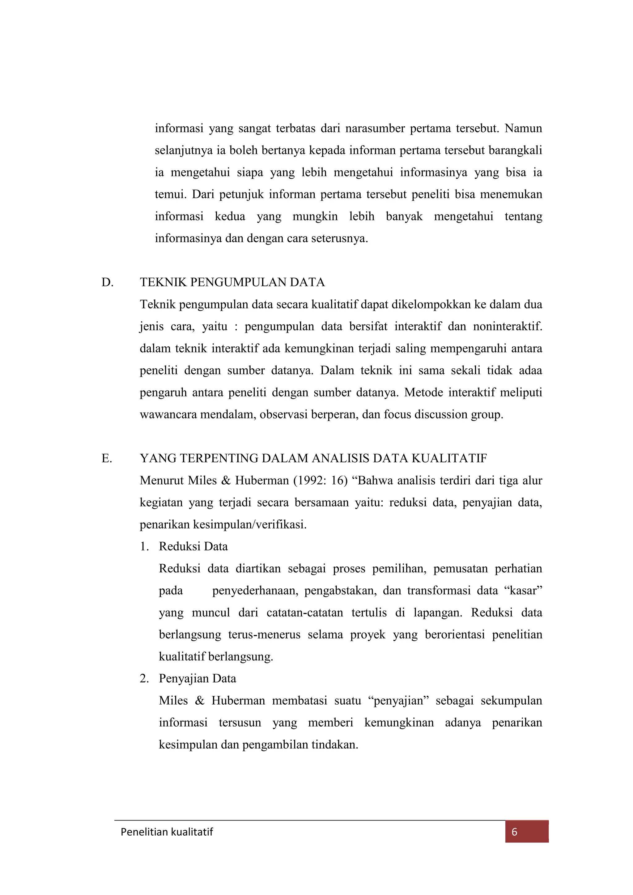 Tugas makalah kualitatif | DOCX