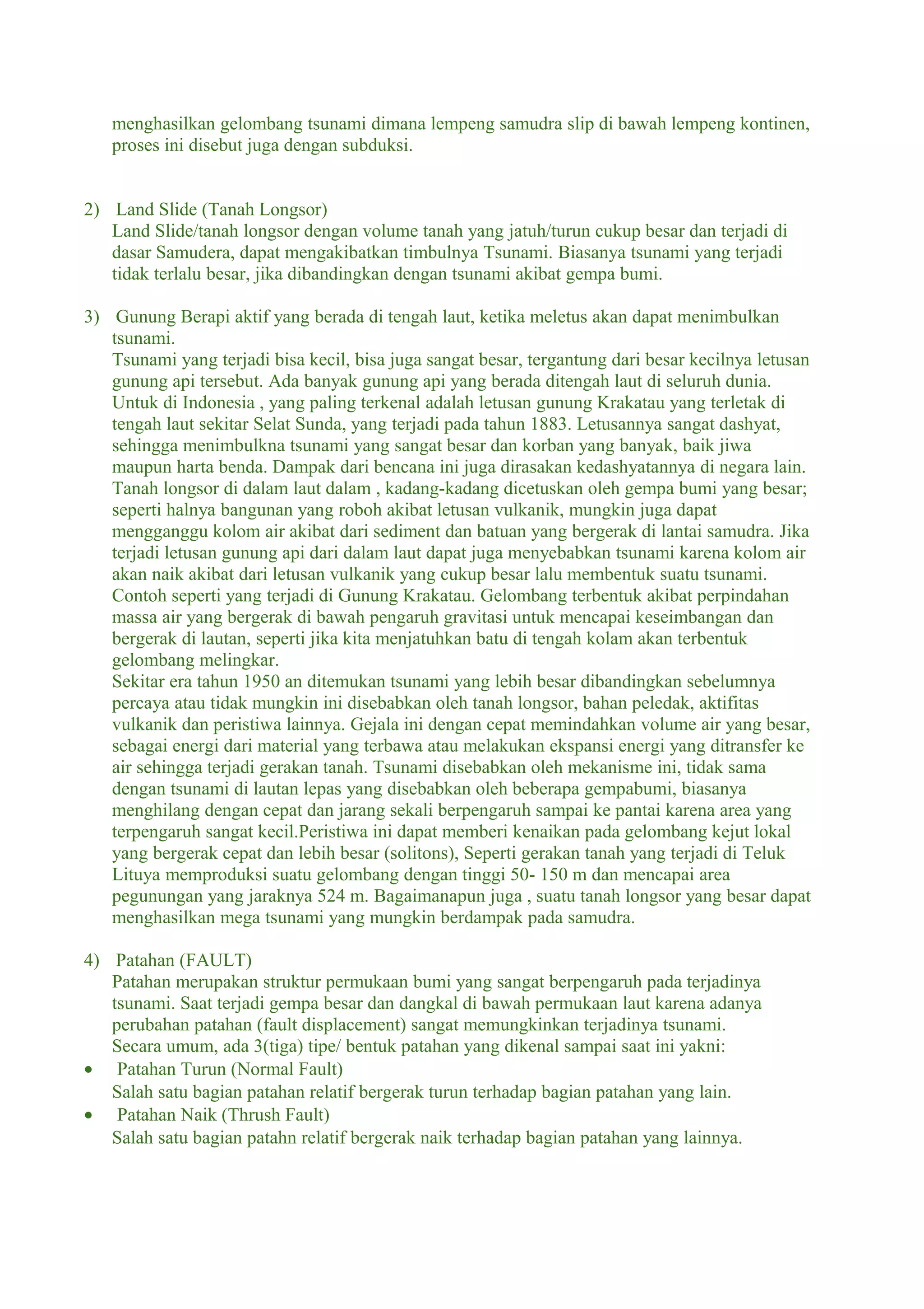 Tugas makalah plh tentang bencana alam | DOC