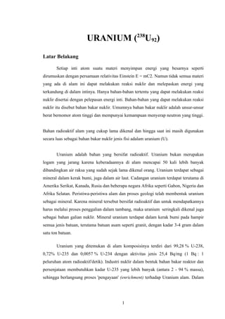 Tugas Makalah Radiokimia | DOC