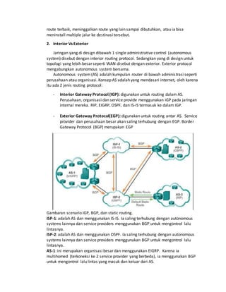 Tugas makalah routing | DOCX