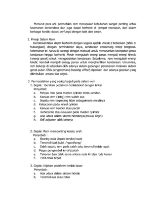 makalah sistem suspensi dan rem | DOCX