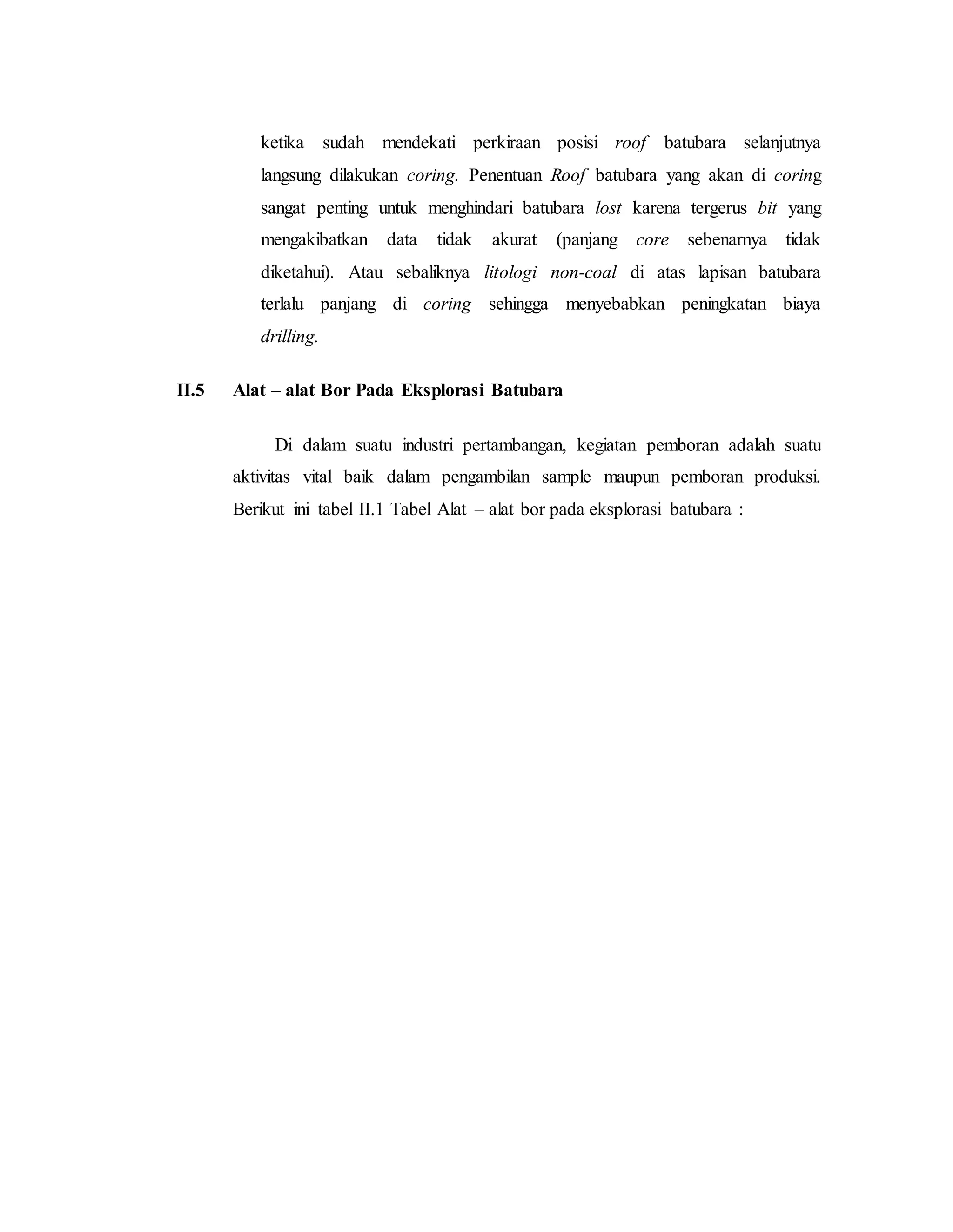 Tugas makalah teknik eksplorasi tambang peralatan yang digunakan alam ...