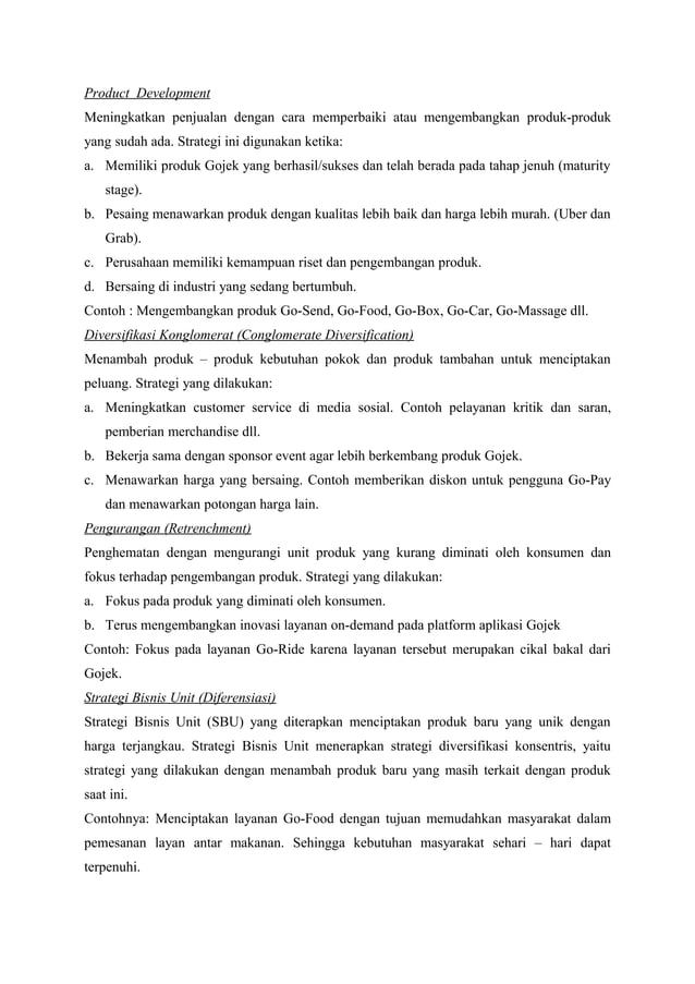 Tugas management strategy (21 mei 2018) | PDF