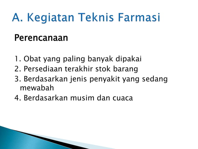 Tugas manajemen farmasi tentang perbekalan farmasi di apotek ppt | PPTX