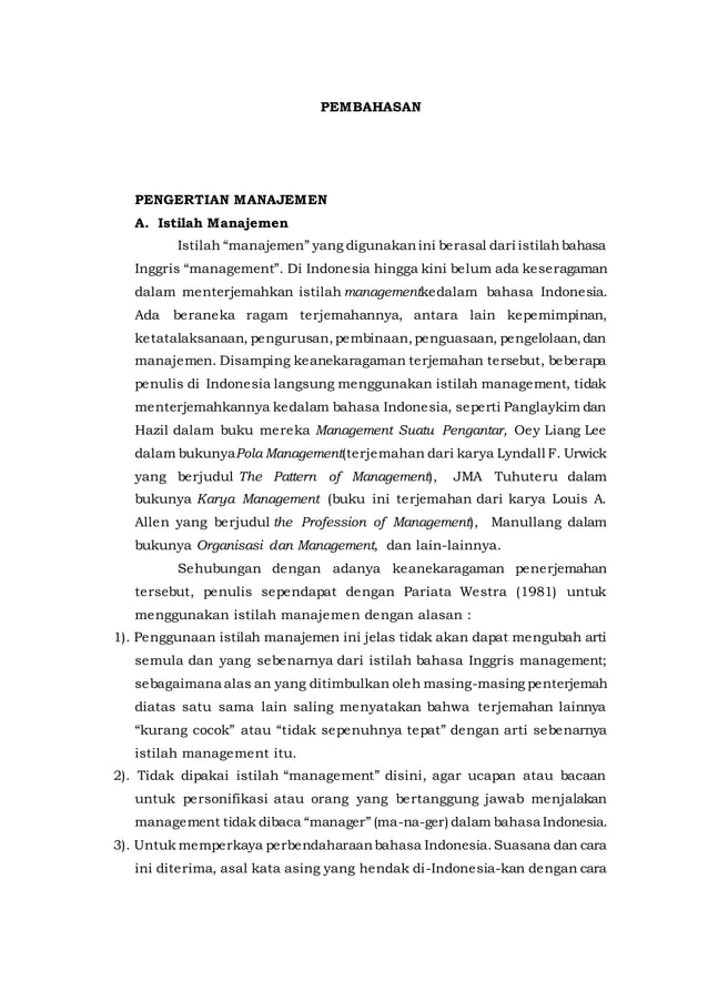 Tugas manajemen makalah | PDF
