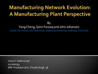Tugas Mandiri Manajemen Industri Vicky fakhrurrazi | PPTX