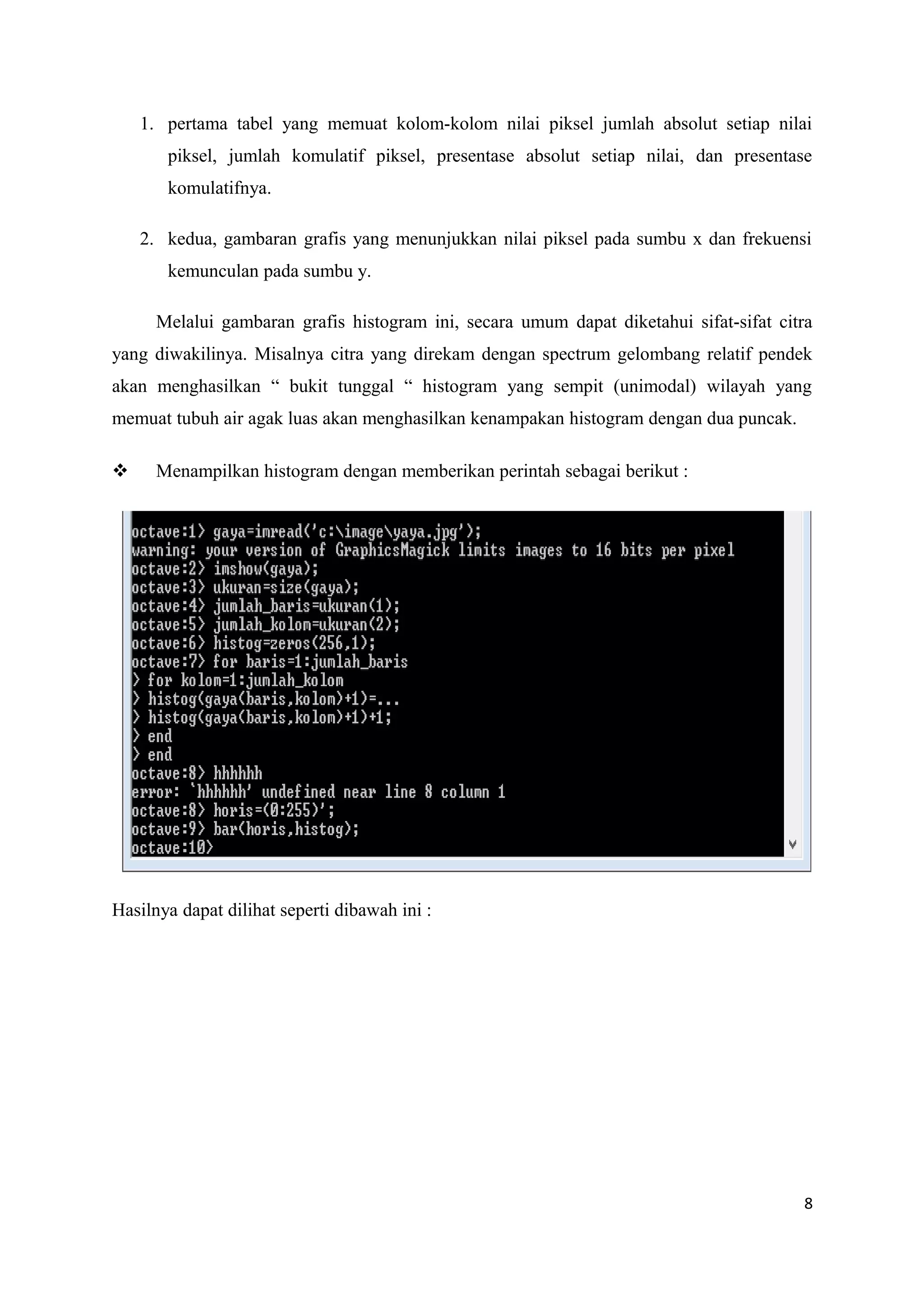 Tugas mandiri pengolahan citra digital | DOC