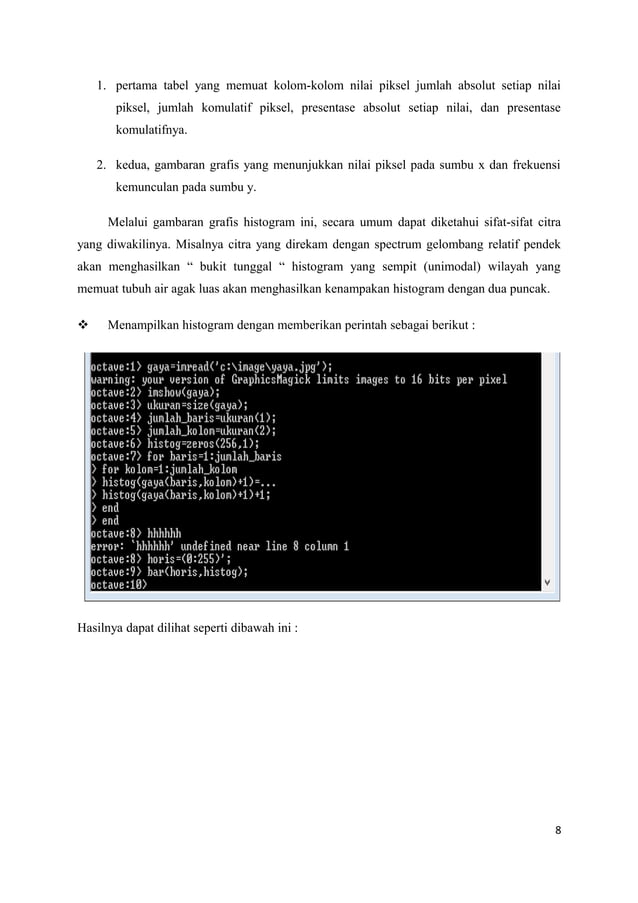 Tugas mandiri pengolahan citra digital | DOC