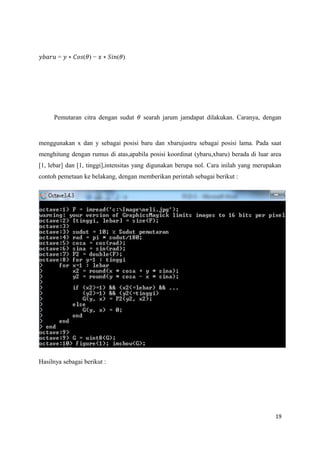 Tugas mandiri pengolahan citra digital | DOC