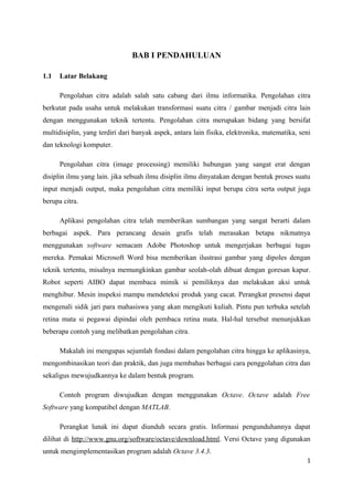 Tugas mandiri pengolahan citra digital | DOC