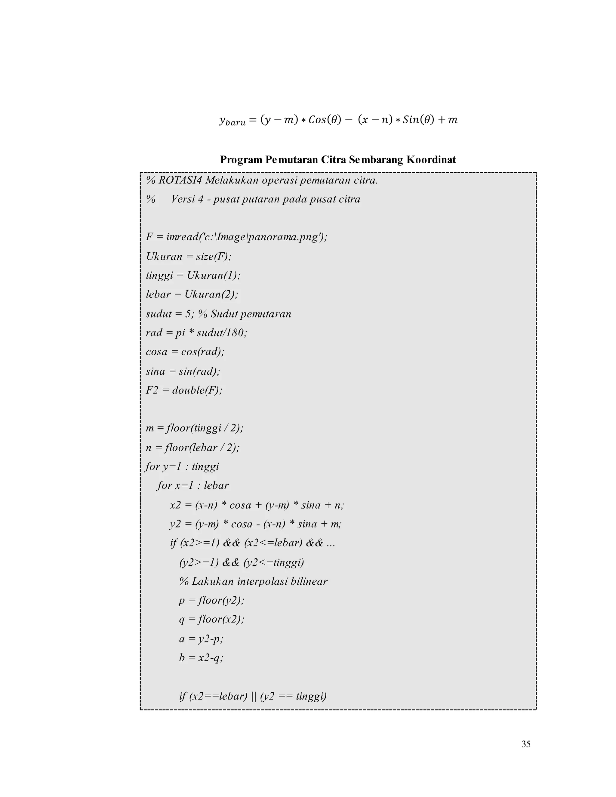 Tugas mandiri pengolahan citra digital | DOCX