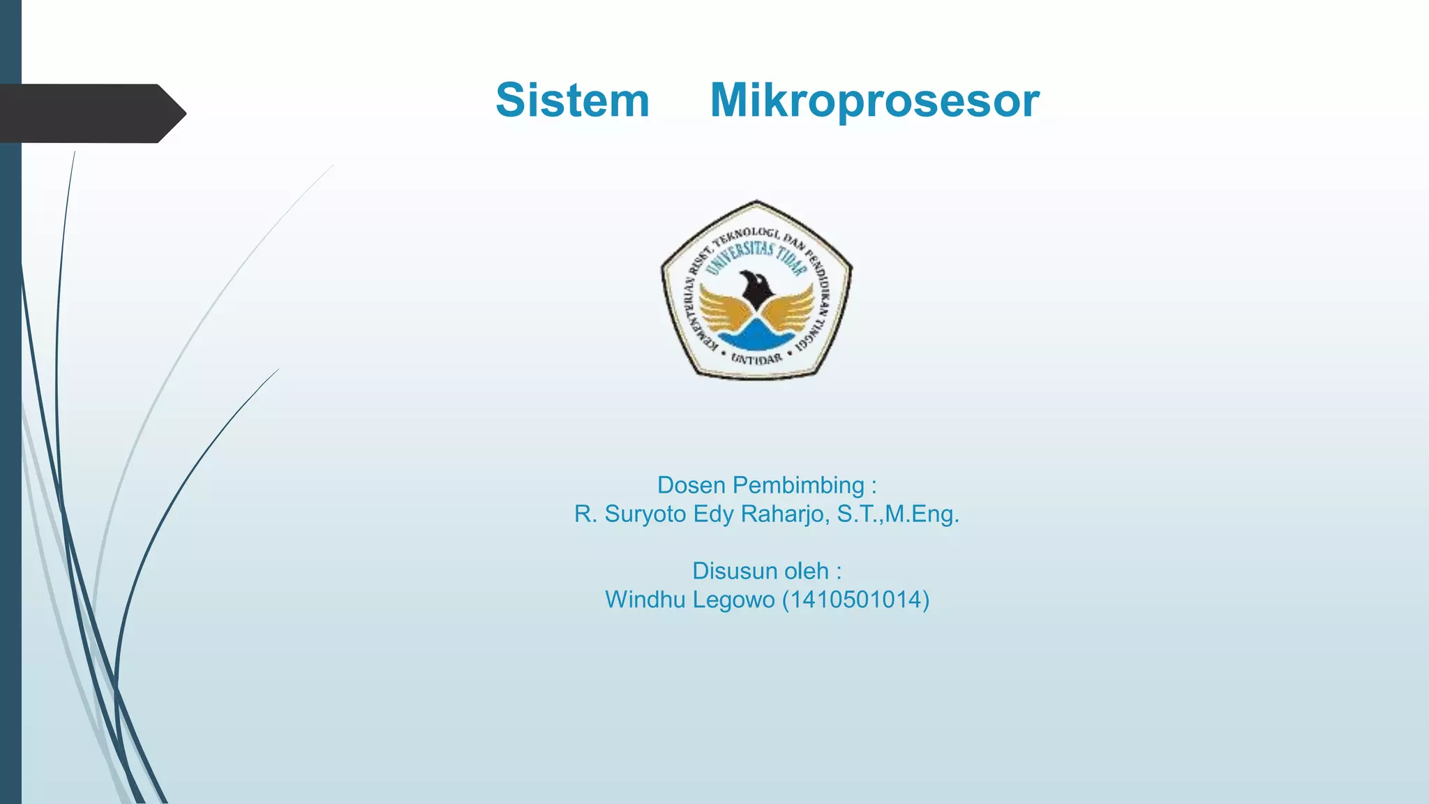 Tugas mandiri sistem mikroprosesor | PPTX