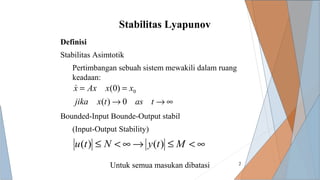 Tugas mandiri sistem non linear 03 | PPT