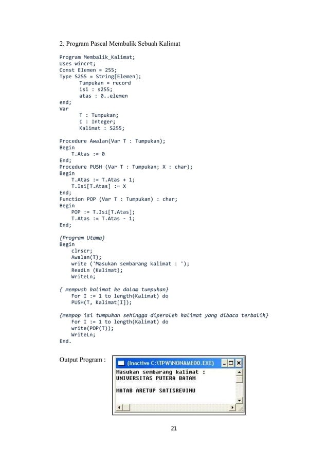 Tugas mandiri struktur data | PDF