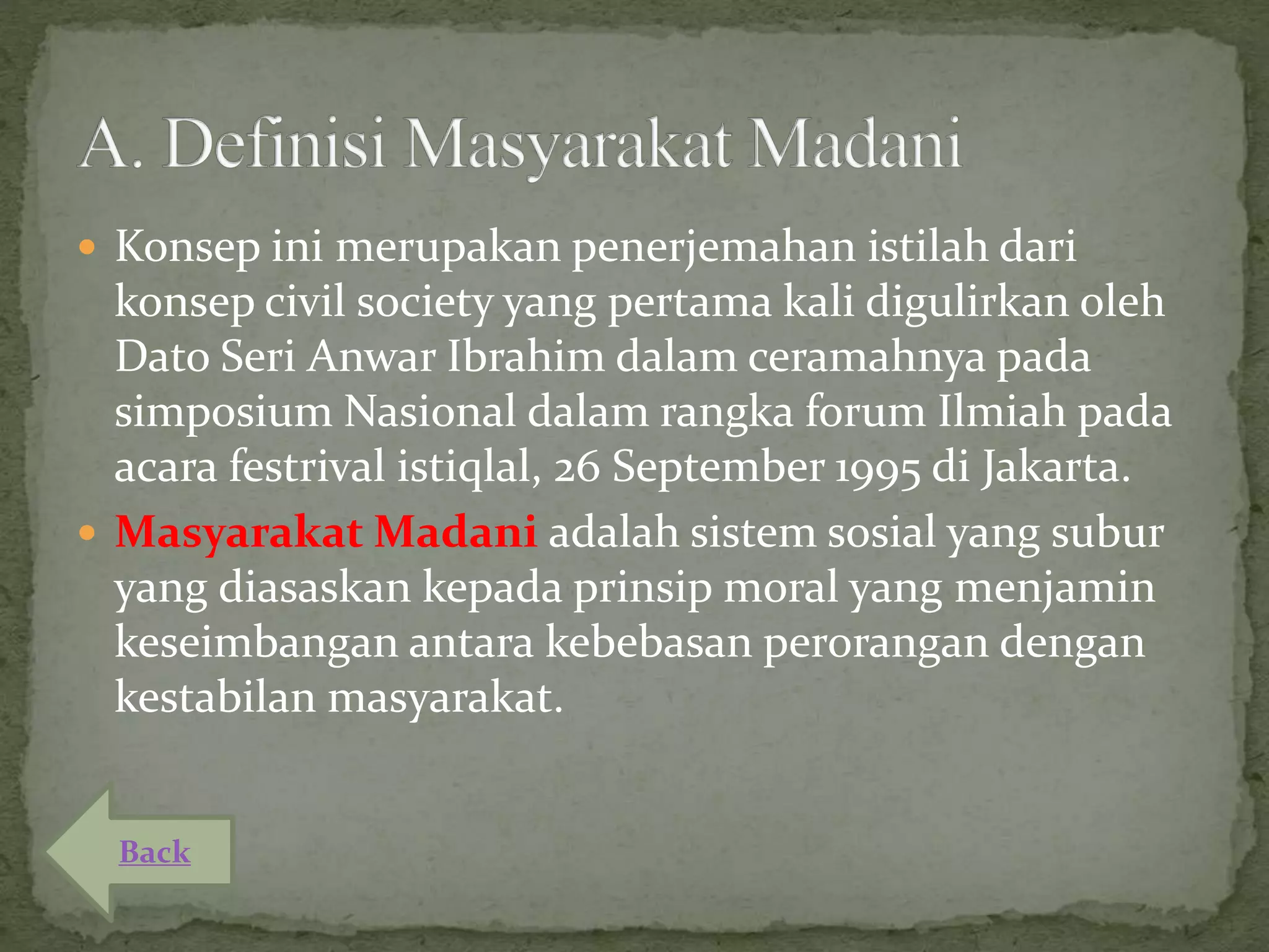 Masyarakat Madani ppt | PPTX