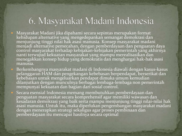 Masyarakat Madani ppt | PPTX